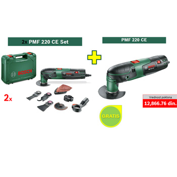 2 x Bosch multifunkcionalni alat PMF 220 CE set + POKLON Bosch multifunkcionalni alat PMF 220 CE