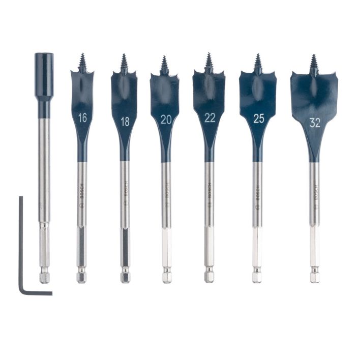 Bosch set ravnih burgija za drvo Self Cut Speed 7kom