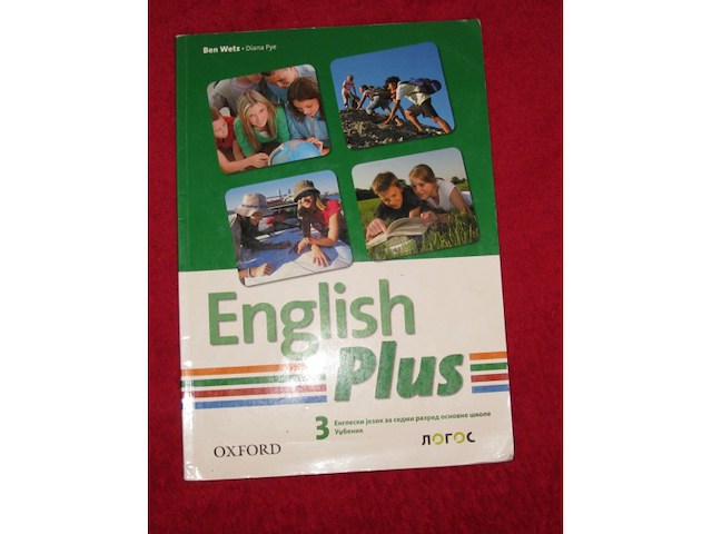 ENGLISH PLUS 3, udžbenik, engleski za 7. Logos