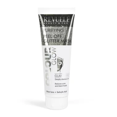 REVUELE Peel-off gliter maska za dubinsko čišćenje kože lica REVUELE Colour Glow 80ml