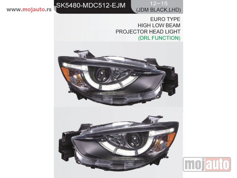 Devil Eye farovi MAZDA CX-5 BLACK,HROM 12-15 LED TUBE !!!