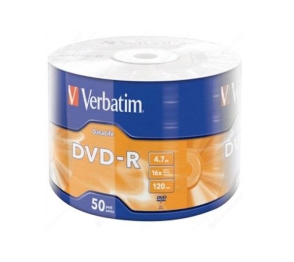 Verbatim - VERBATIM DVD-R 4.7GB 16X/50/600 DL WRAP/43791