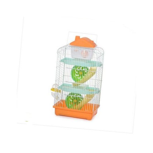 Kavez za hrčka H-004H bela i narandžasta