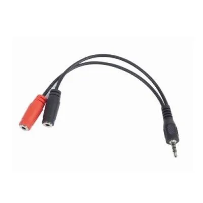 3.5mm audio + adapter za mikrofon kabl 0.2m Gembird CCA-417