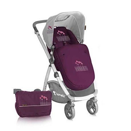 Bertoni - kolica evo 2in1 volet pink flowers+bag