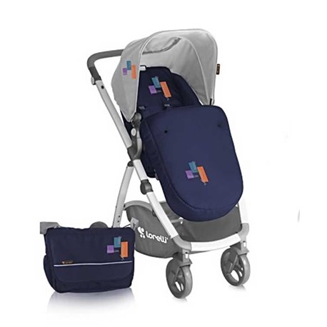 Bertoni - kolica evo 2u1 blue fashion+bag