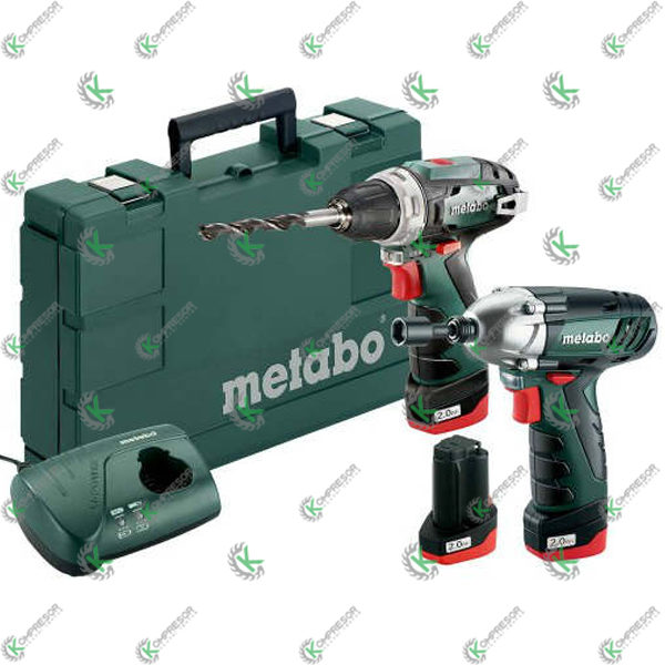 Aku. Combo Set PowerMaxx BS + PowerMaxx SSD + 3 baterije Metabo