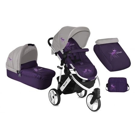 Bertoni - kolica monza 3 violet&grey miss bambi