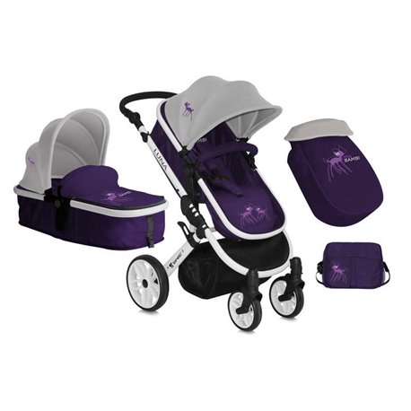 Bertoni - kolica luna 2u1 violet&grey miss bambi