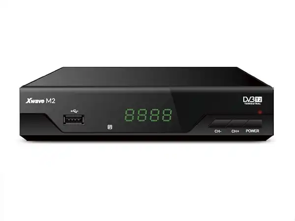 DVB-T2 Set Top Box, metalno kuciste, LED displey, scart,HDMI,RF in, RF out, USB, media player 023880