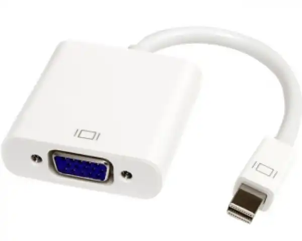 FAST ASIA Adapter - konvertor Mini DisplayPort (M) - VGA (F) beli