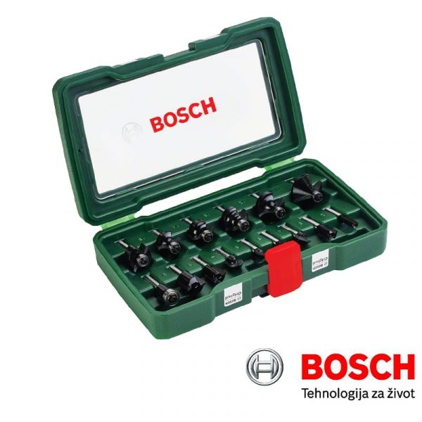 BOSCH® 15-delni set TC glodala (1/4″ prihvat)