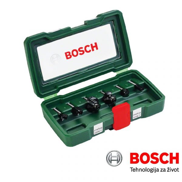 BOSCH® 6-delni set TC glodala (6 mm prihvat)