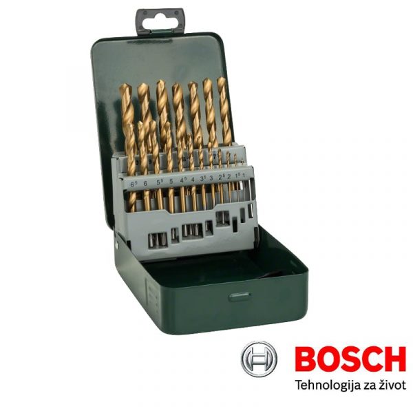 BOSCH® 19 – Delni set HSS – TiN burgija za metal