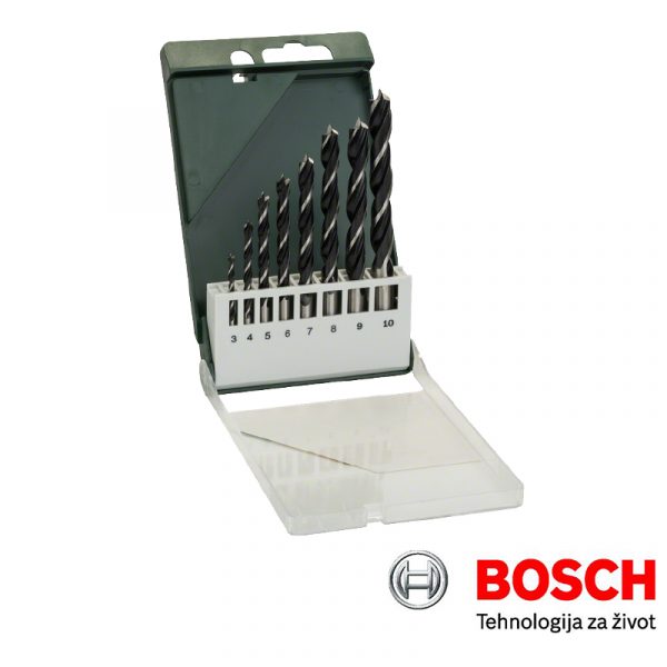 BOSCH® 8-delni set spiralnih burgija za drvo