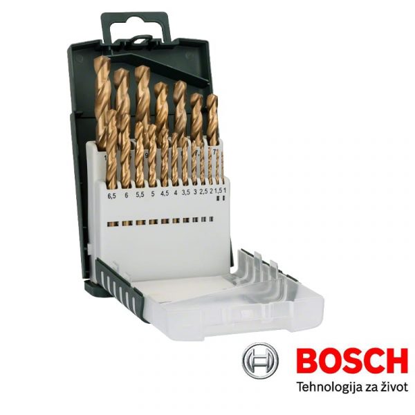 BOSCH® 19-delni set burgija za metal HSS-TiN