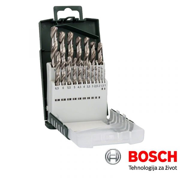 BOSCH® 19-delni set burgija za metal HSS-G