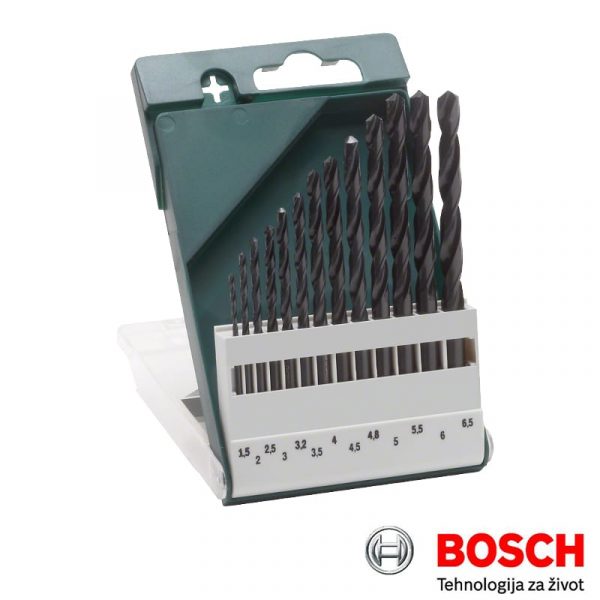 BOSCH® 13-delni set burgija za metal HSS-R, DIN 338