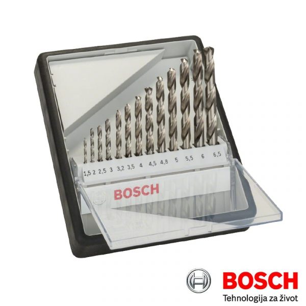 BOSCH® 13-delni Robust Line set burgija za metal HSS-G, 135°