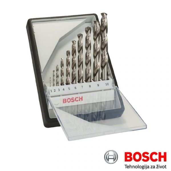 BOSCH® 10-delni Robust Line set burgija za metal HSS-G, 135°