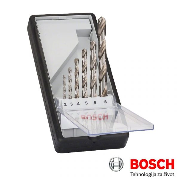 BOSCH® 6-delni Robust Line set burgija za metal HSS-G, 135°