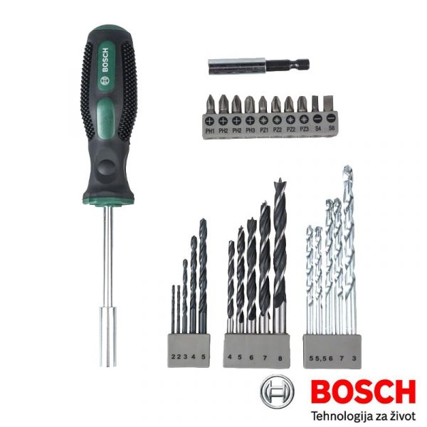 BOSCH® 27-delni set burgija i bitova odvrtača