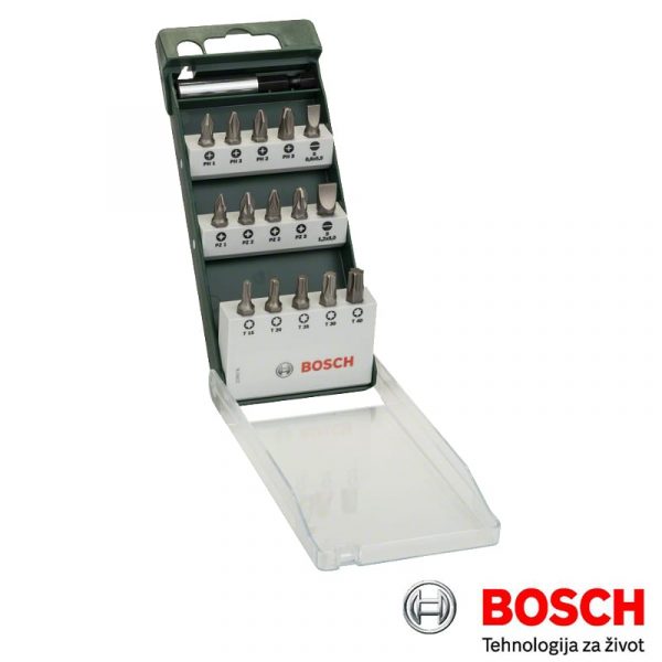 BOSCH® 16-delni set bitova odvrtača Standard, mešani (S, PH, PZ, T)