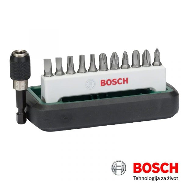 BOSCH® 12-delni set bitova odvrtača Standard, mešani (S, PH, PZ, T)