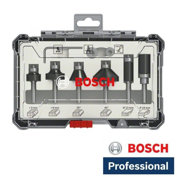BOSCH ® 6-delni set glodala za drvo – držač od 6 mm Profi
