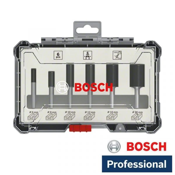BOSCH ® 6-delni set glodala za drvo – držač od 8 mm Profi