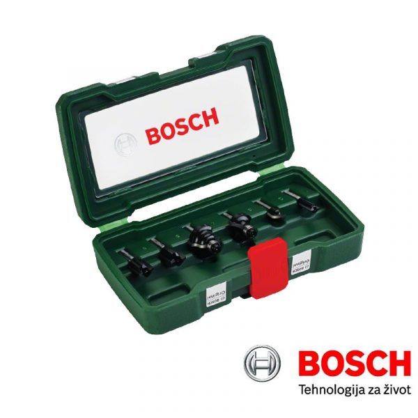 BOSCH® 6-delni set TC glodala (1/4″ prihvat)