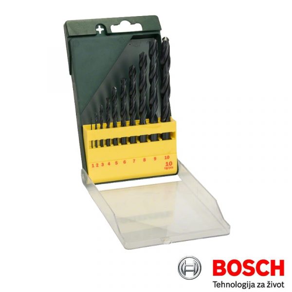 BOSCH® 10-delni set HSS-R burgija za metal