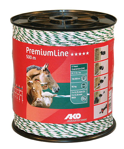 Pletena žica PremiumLine 500 m – za električnu ogradu