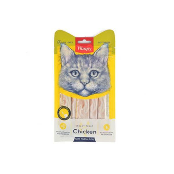 Wanpy Creamy Lickable Treats - Chicken poslastica za mačke - 5x14gr