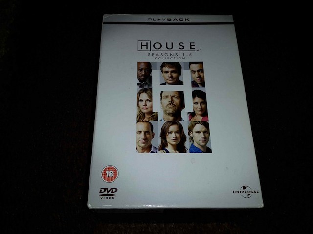 House , sezone 1-5 28 DVDa box set