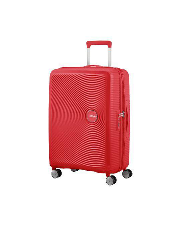 KOFER SOUNDBOX-SPINNER 67/24 TSA EXP CORAL RED TROLLEY American Tourister