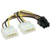 2x molex to 6pin PCI-Express power adapter (Y razdelnik)