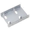 SilverStone SDP08B-Lite, bay converter 3.5" to 2x 2.5", 3.5" to 2.5" HDD/SSD bracket mount kit, Silver