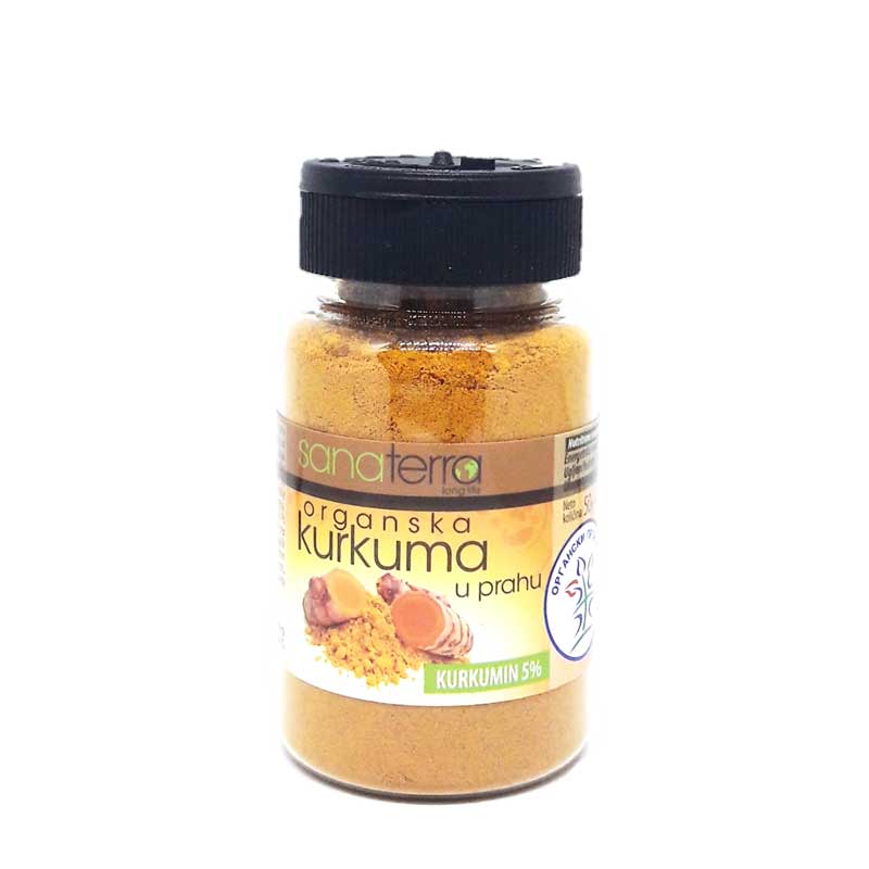 ORGANSKA KURKUMA U PRAHU, SANATERRA, 50g