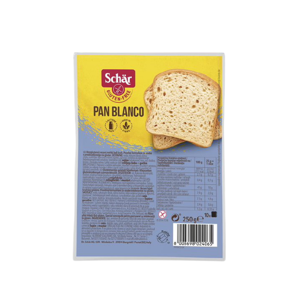 HLEB BELI, PAN BLANCO, BEZGLUTENSKI, REZANI, Dr Schar 250g