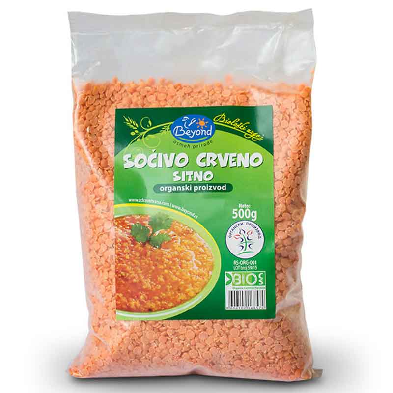 SOČIVO SITNO CRVENO ORGANSKO 500g