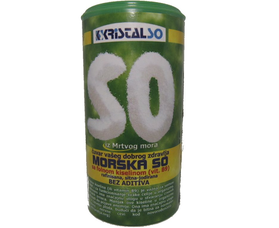 KRISTAL SO, MORSKA SO SA FOLNOM KISELINOM 500g