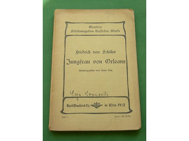Jungfrau von Orleans - Schiller, Soja Jovanović potpis