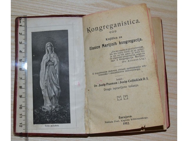 Kongreganistica, za članice Marijinih kongregacija 1912