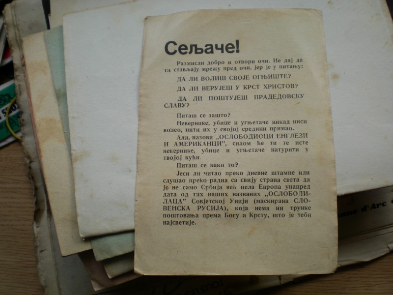 Seljace Nedic Prpaganda WW2