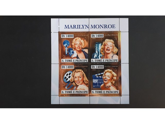 Pozn. ličnosti - Marilyn Monroe - Sao Tome 2006.**Čist