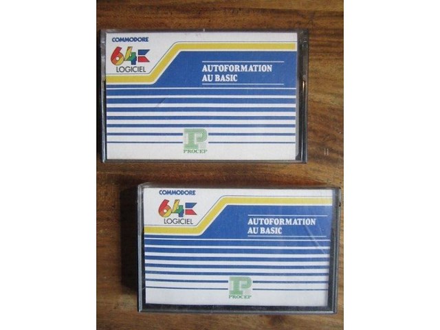 PROCEP-dve kasete Autoformation Au Basic za Commodere64