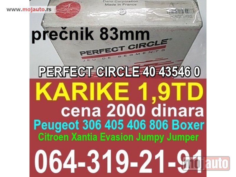 KARIKE 1,9TD NOVE 2000 din.Peugeot Citroen