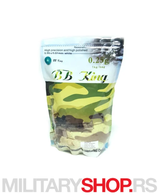 BB King airsoft kuglice 0,25g 1kg