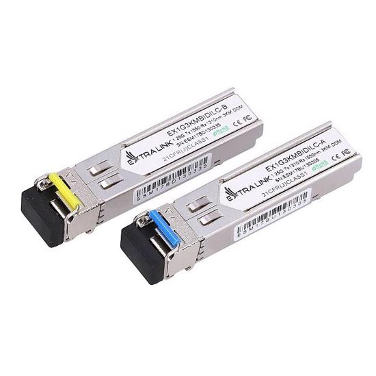 EXTRALINK SFP 1.25G WDM BIDI 1310/1550NM 3KM DDM 2PCS LC